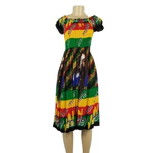 Bob Marley Dress, Reggae-rasta-jamaica-africa-afrocentric-lion of Judah ...