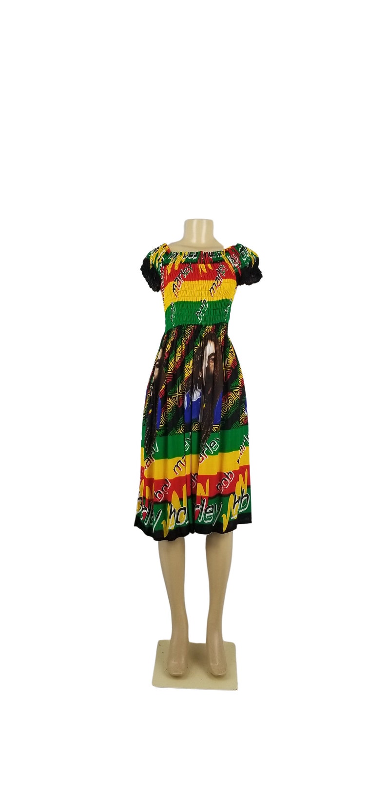 Bob Marley Dress, Reggae-rasta-jamaica-africa-afrocentric-lion of Judah ...