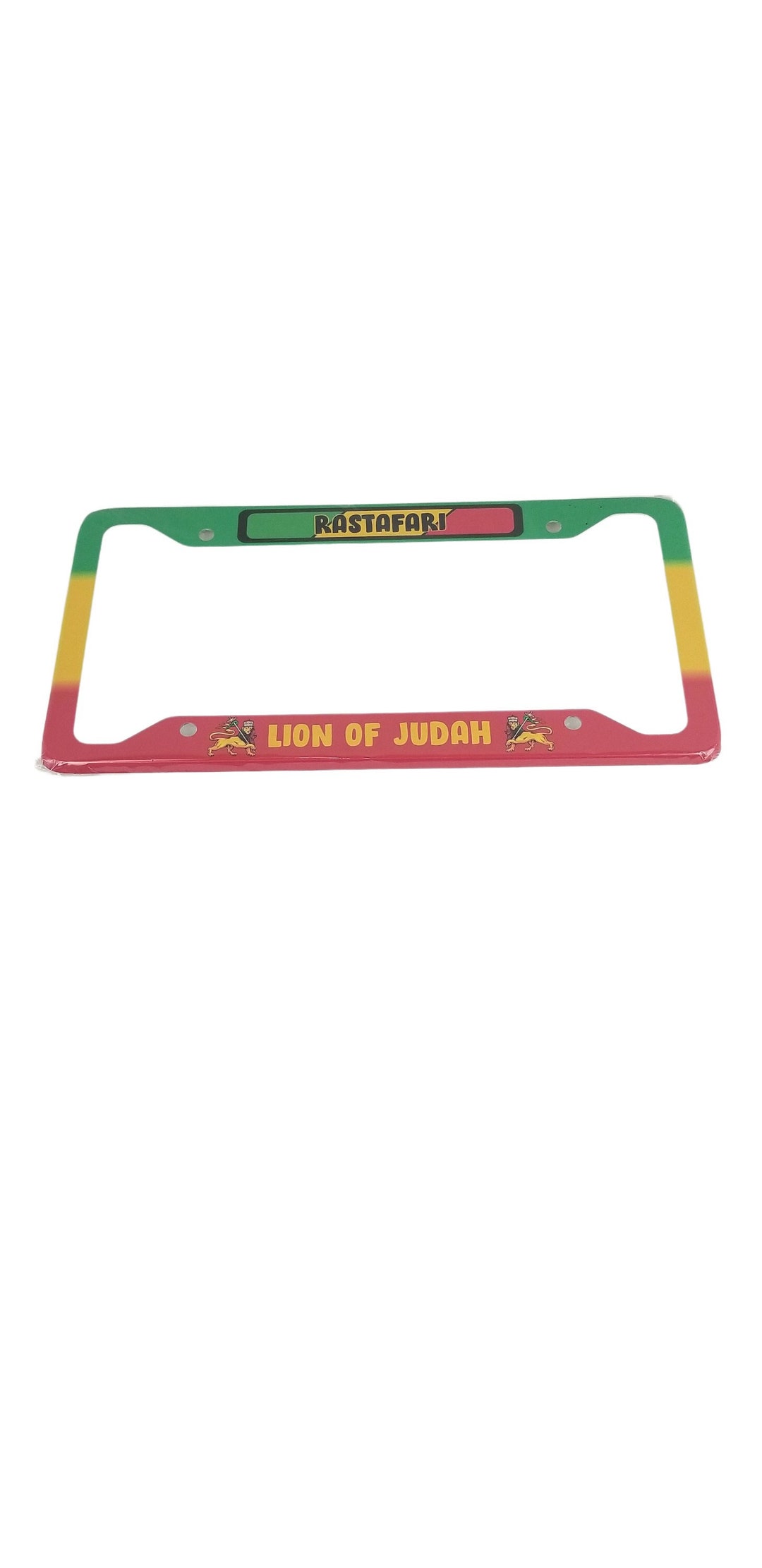 Bob Marley Frame License Plate, Reggae-rasta-jamaica-afrocentric-lion ...