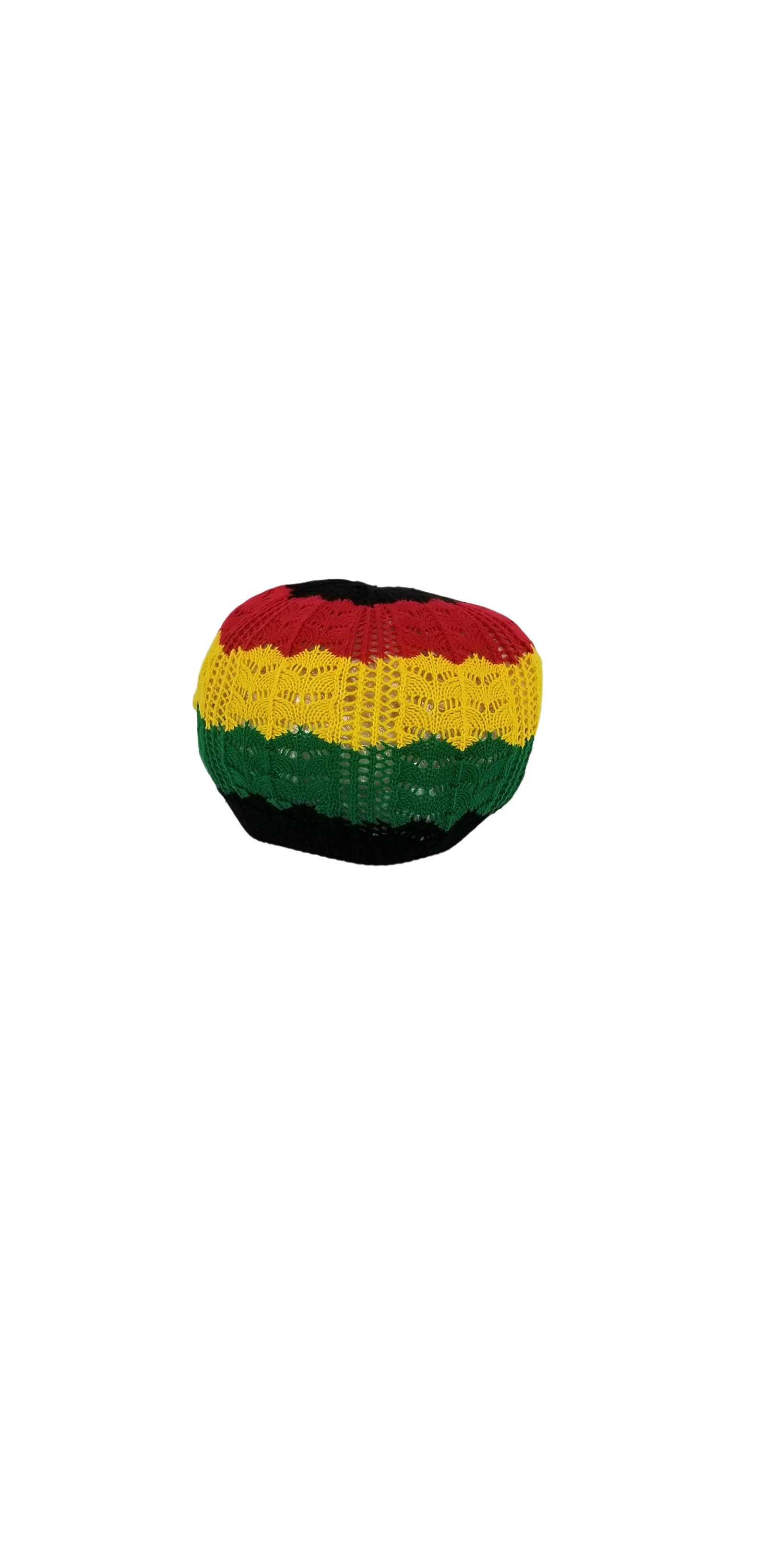 Rasta Crochet Kuffi Hat, Bob Marley Reggae Color Beanie Tam, Jamaican ...