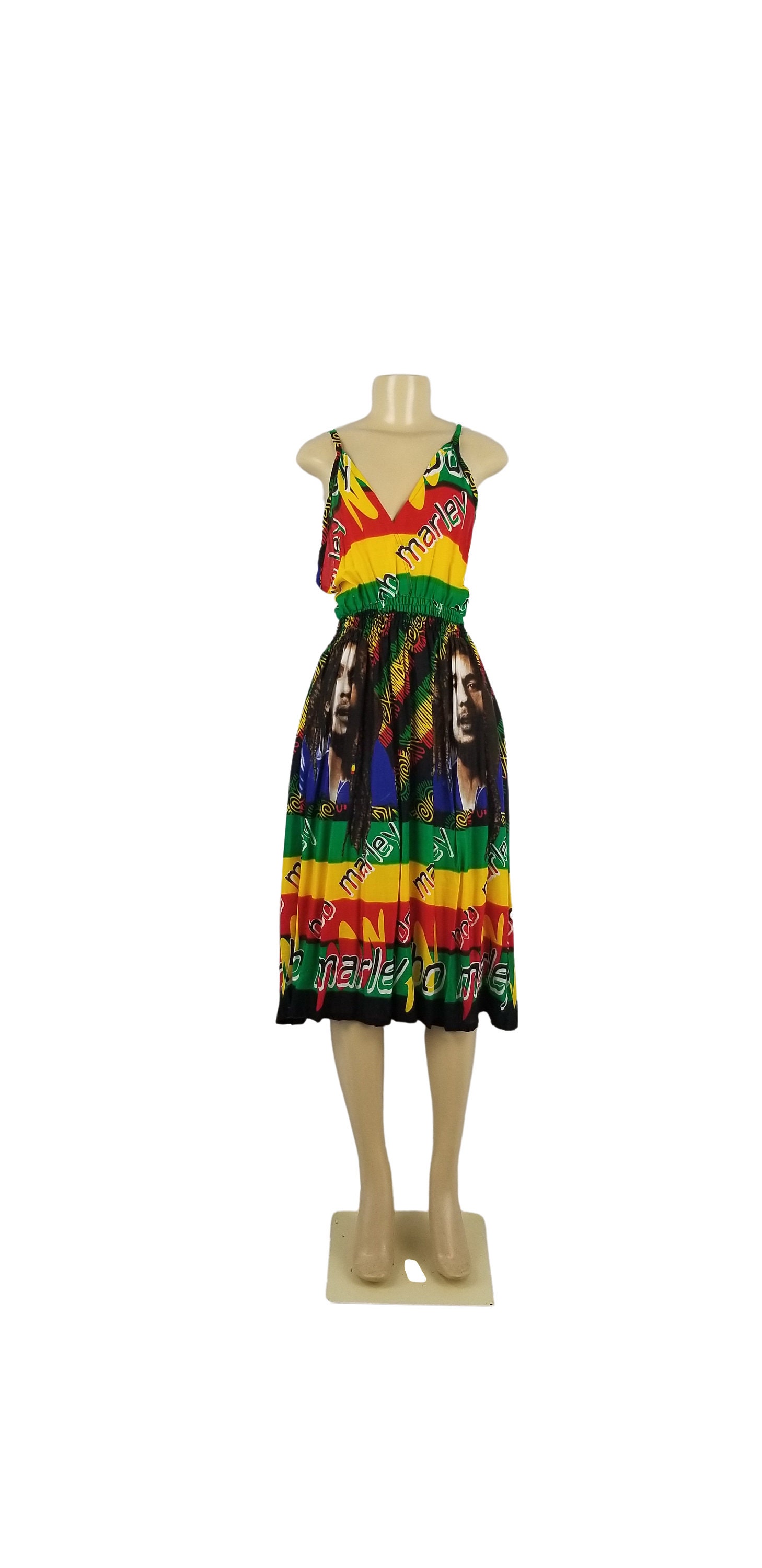 Bob Marley Dress, Reggae-rasta-jamaica-africa-afrocentric-lion of Judah ...
