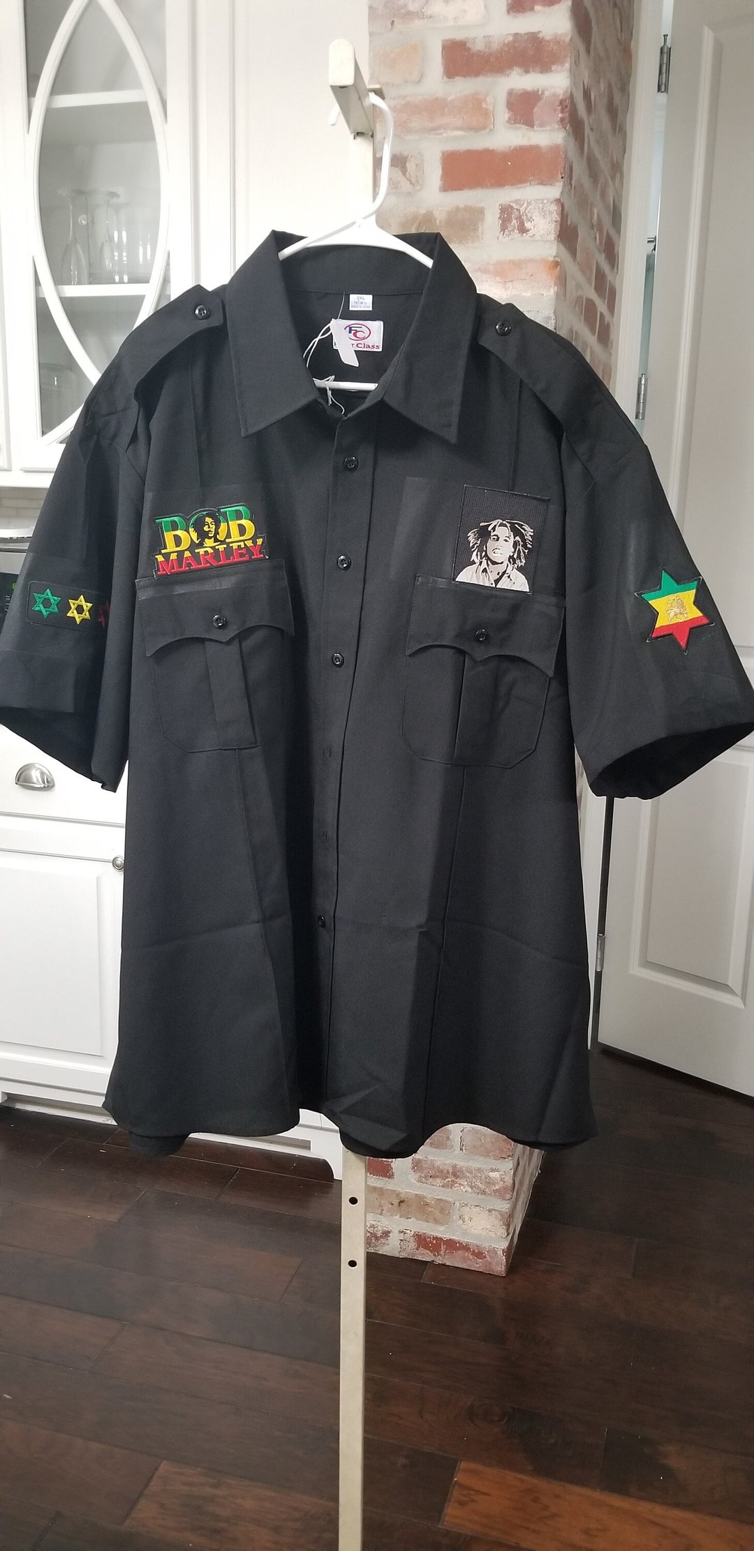 Bob Marley Patch Shirt, Reggae Patch, Rasta Patch, Lion of Judah Patch ...