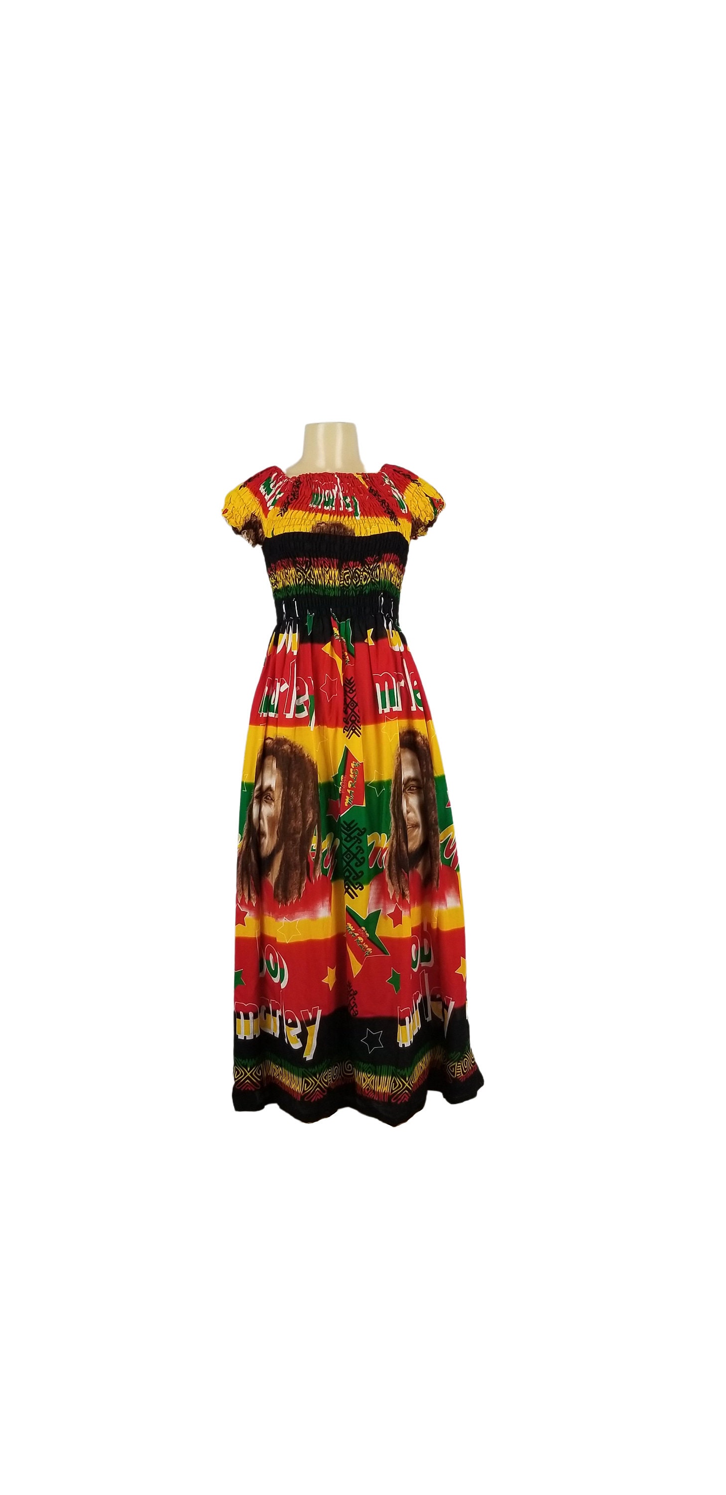 Bob Marley Dress, Reggae-rasta-jamaica-africa-afrocentric-lion of Judah ...
