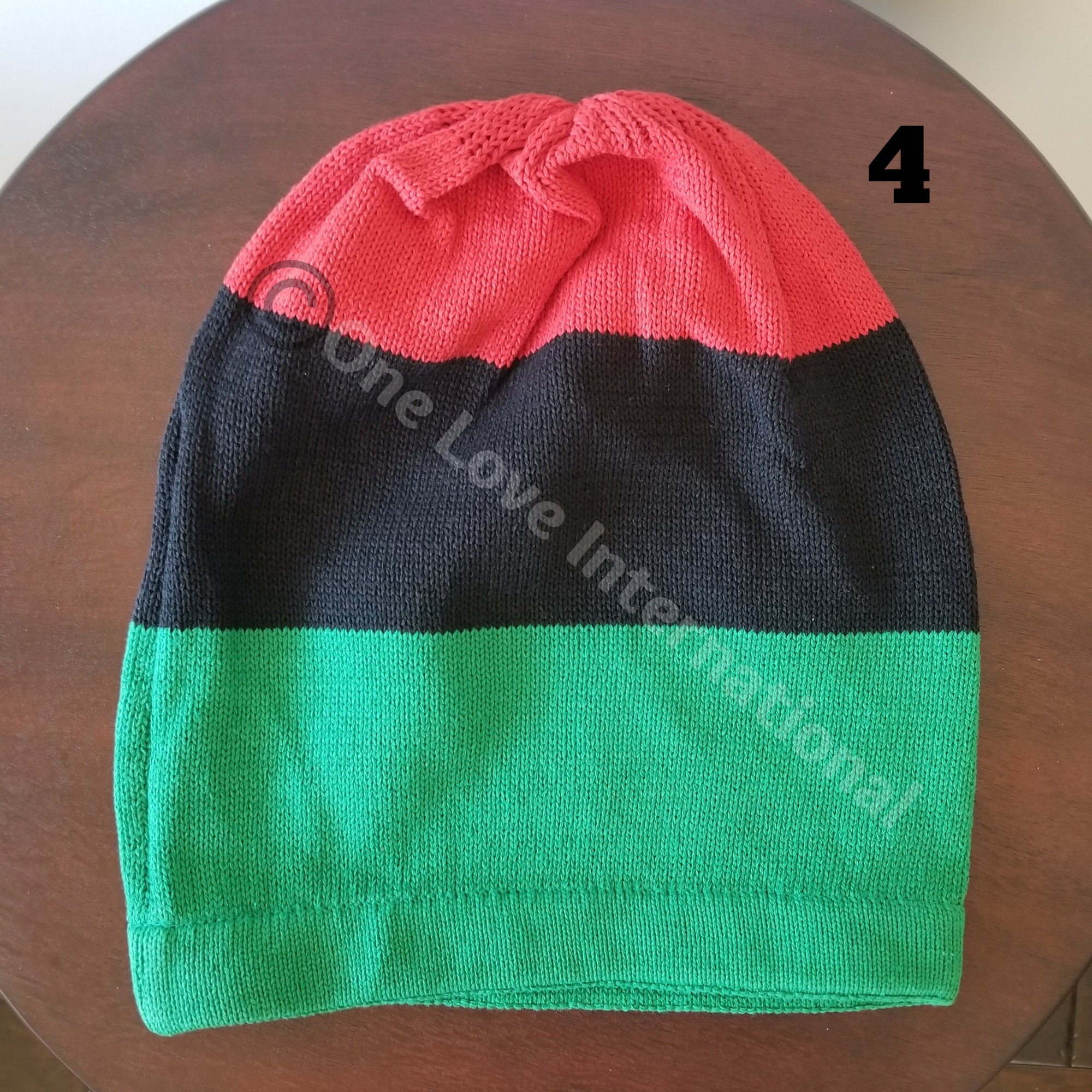 Rasta Crochet Slouchy Hat, Bob Marley Reggae Color Beanie Tam, Jamaican ...