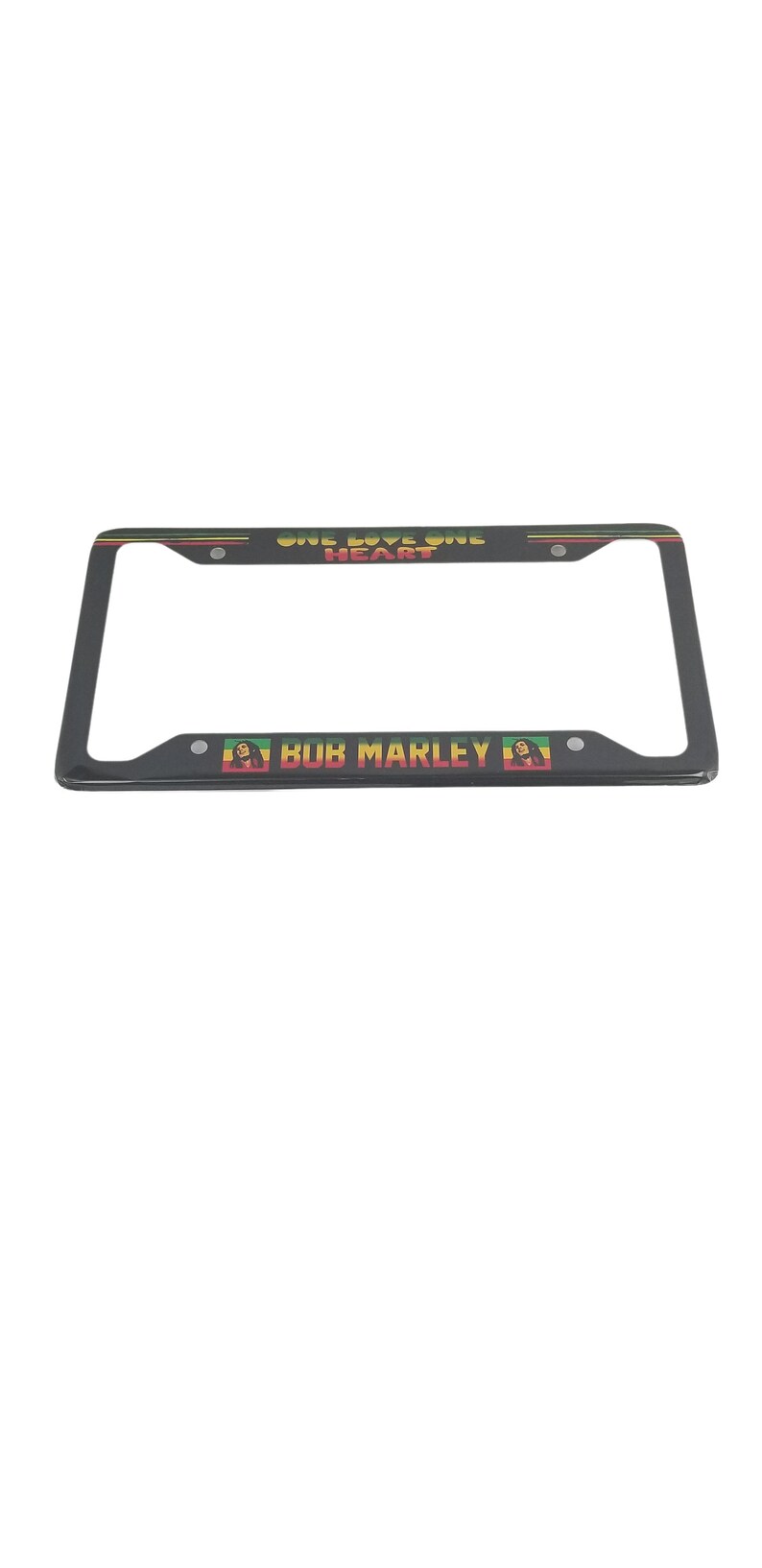 Bob Marley Frame License Plate, Reggae-rasta-jamaica-afrocentric-lion ...