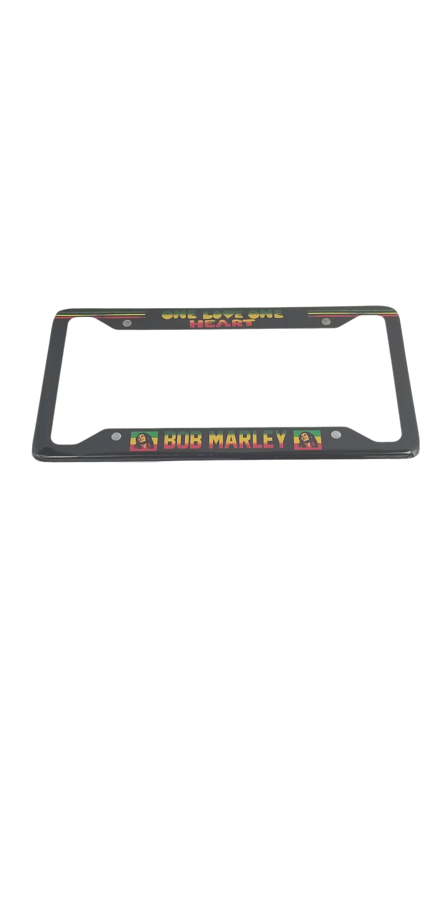 Bob Marley Frame License Plate, Reggae-rasta-jamaica-afrocentric-lion ...