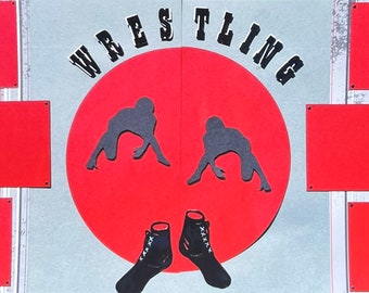 Wrestling Scrapbook Page - Etsy