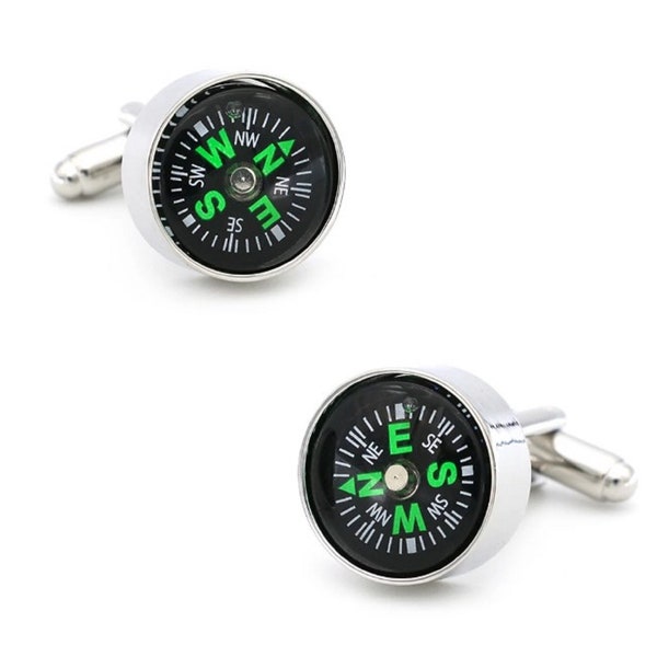 Compass Cufflinks - Etsy UK