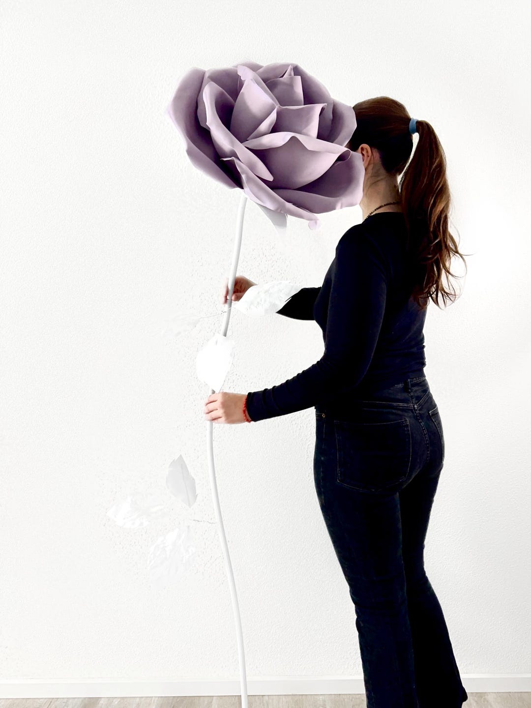 Giant Pastel Rose Prop | Freestanding Large Flower Decor - Etsy