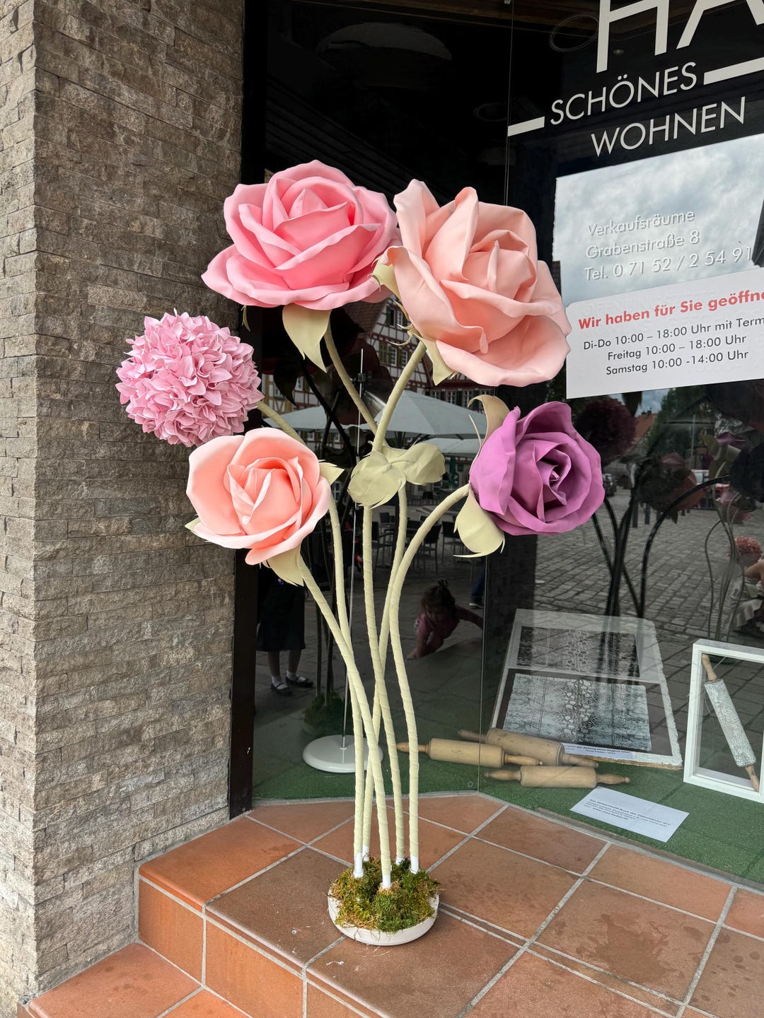 Giant Rose Flower Display: Photo Booth Prop, Salon Decor - Etsy