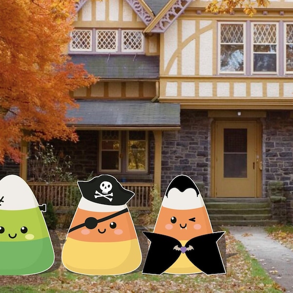 Candy Corn Yard Sign - Etsy