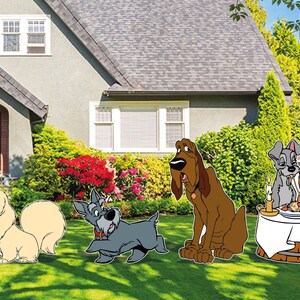Lady and the Tramp Birthday Cutout and Yard Sign - Etsy