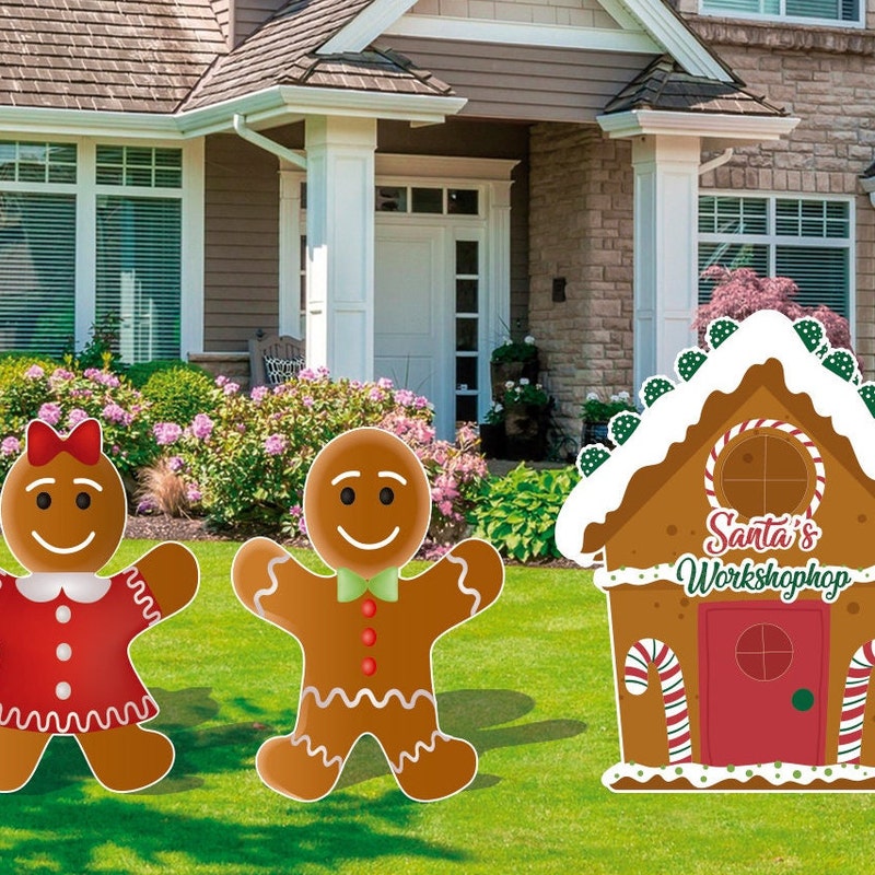 Outdoor Gingerbread Decor - Etsy