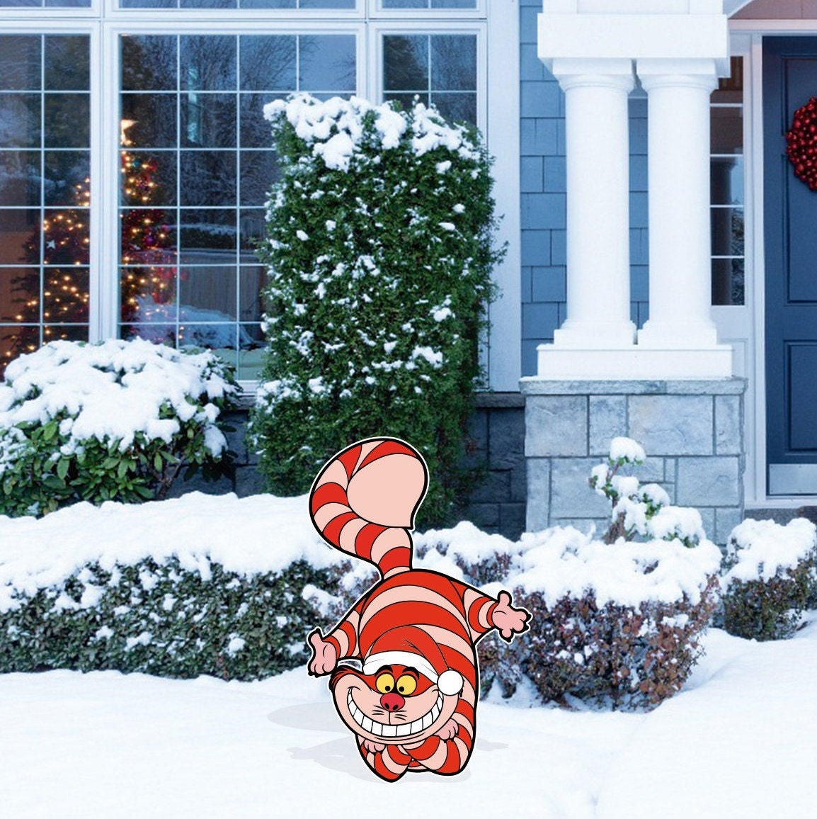 Alice in Wonderland Christmas Cutout and Yard Sign - Etsy