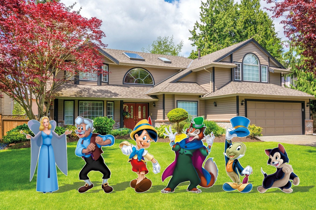 Pinocchio Friends Cutout and Yard Sign - Etsy
