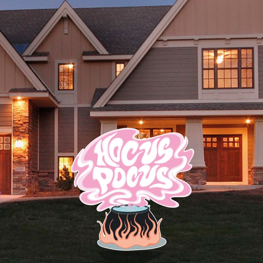 Hocus Pocus Cauldron Halloween Cutouts and Yard Signs - Etsy