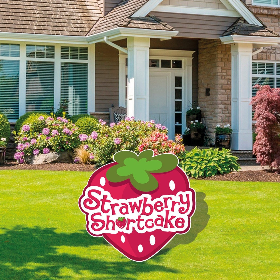 Strawberry Shortcake Birthday Cutouts and Yard Signs - Etsy
