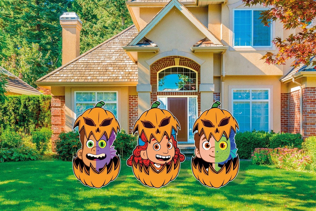 Luca Halloween Pumpkins Cutouts and Yard Signs - Etsy