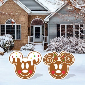 Mickey Gingerbread Yard Sign - Etsy