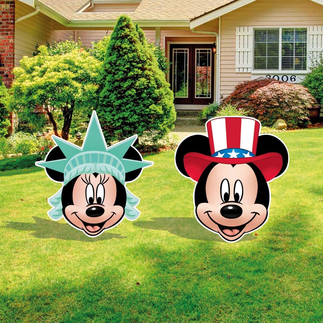 Mickey Mouse & Minnie Mouse 4th of July - Etsy