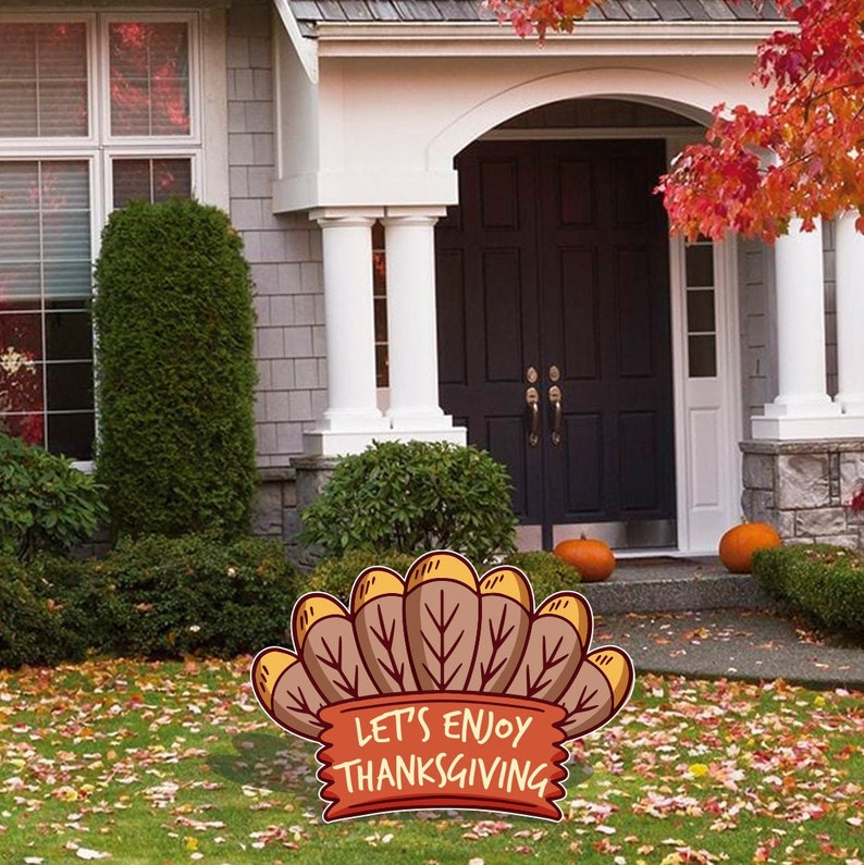 Thanksgiving Cutout and Yard Sign - Etsy