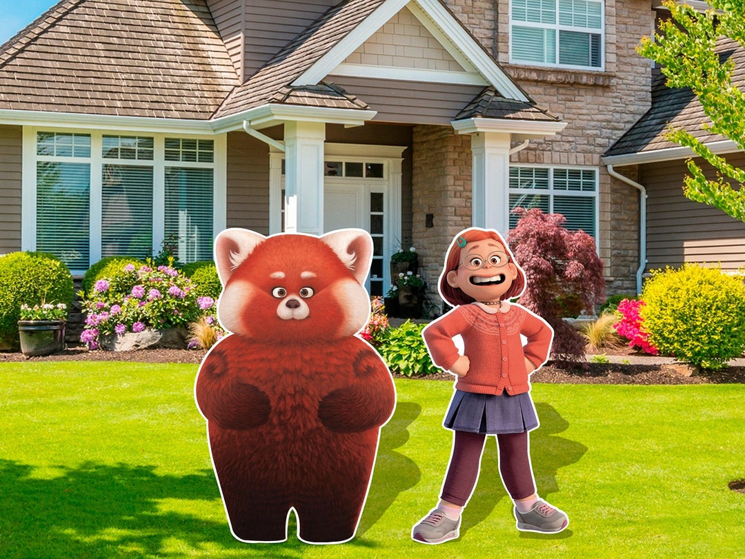 Turning Red Birthday Party Cutouts and Yard Signs - Etsy