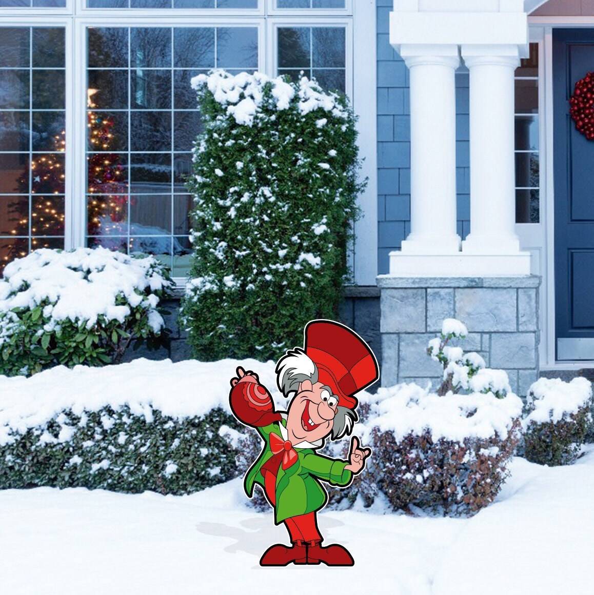 Alice in Wonderland Christmas Cutout and Yard Sign - Etsy