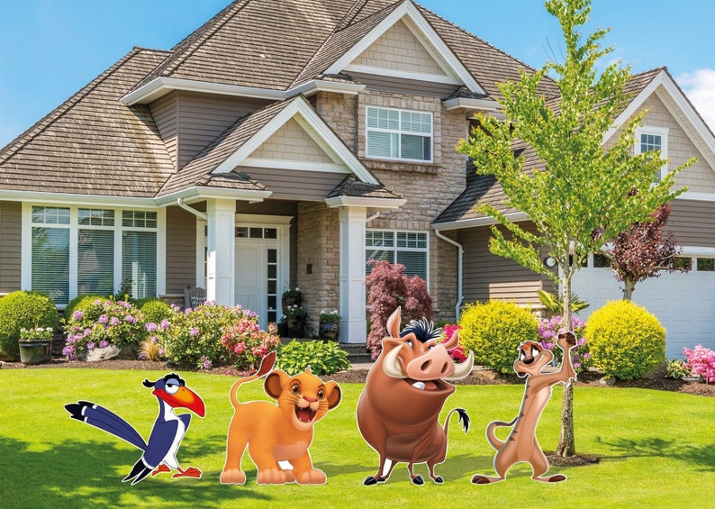 Lion King Cutouts and Yard Signs - Etsy
