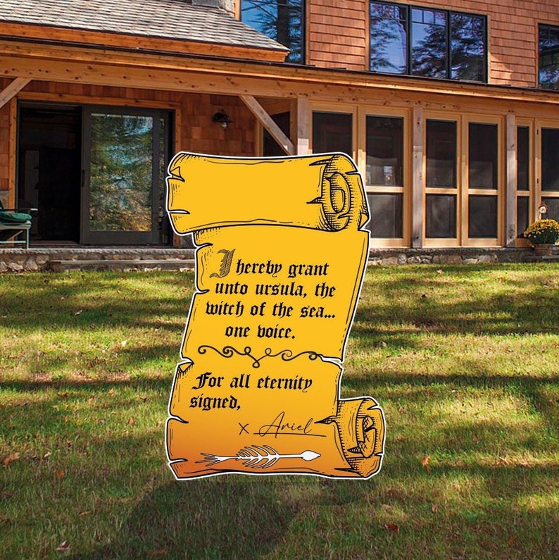 Ursula and Eels Cutout and Yard Sign - Etsy