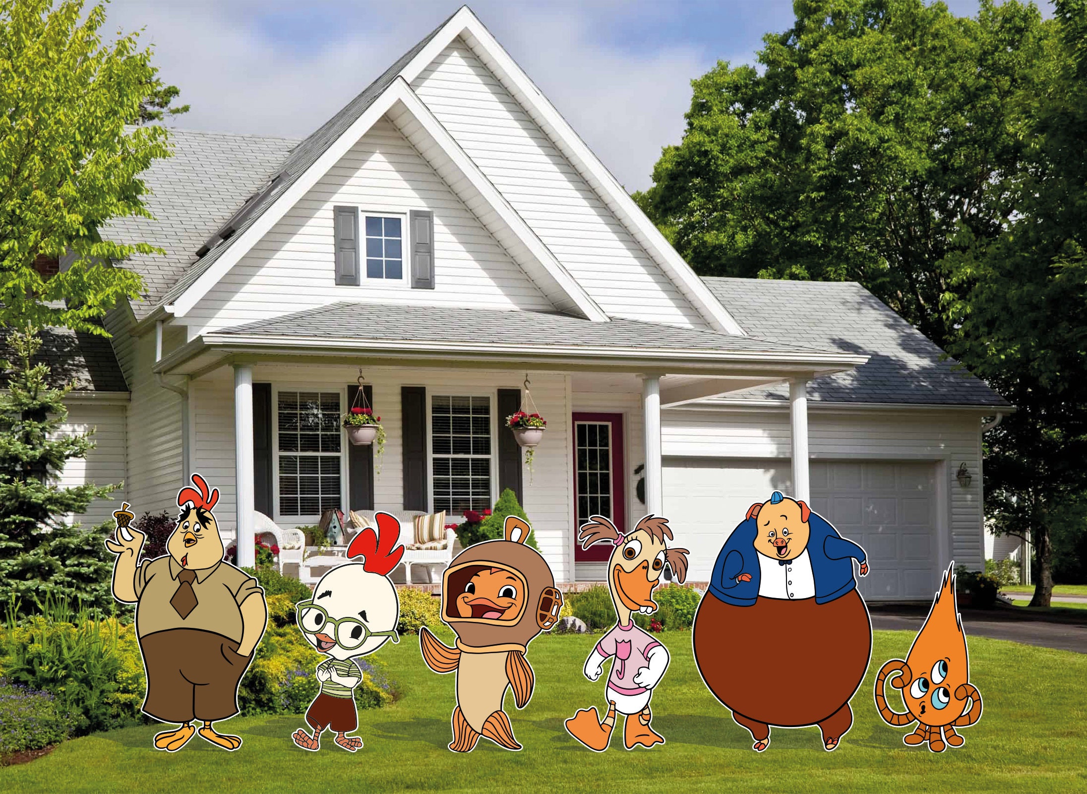 Chicken Little Cutouts and Yard Signs - Etsy