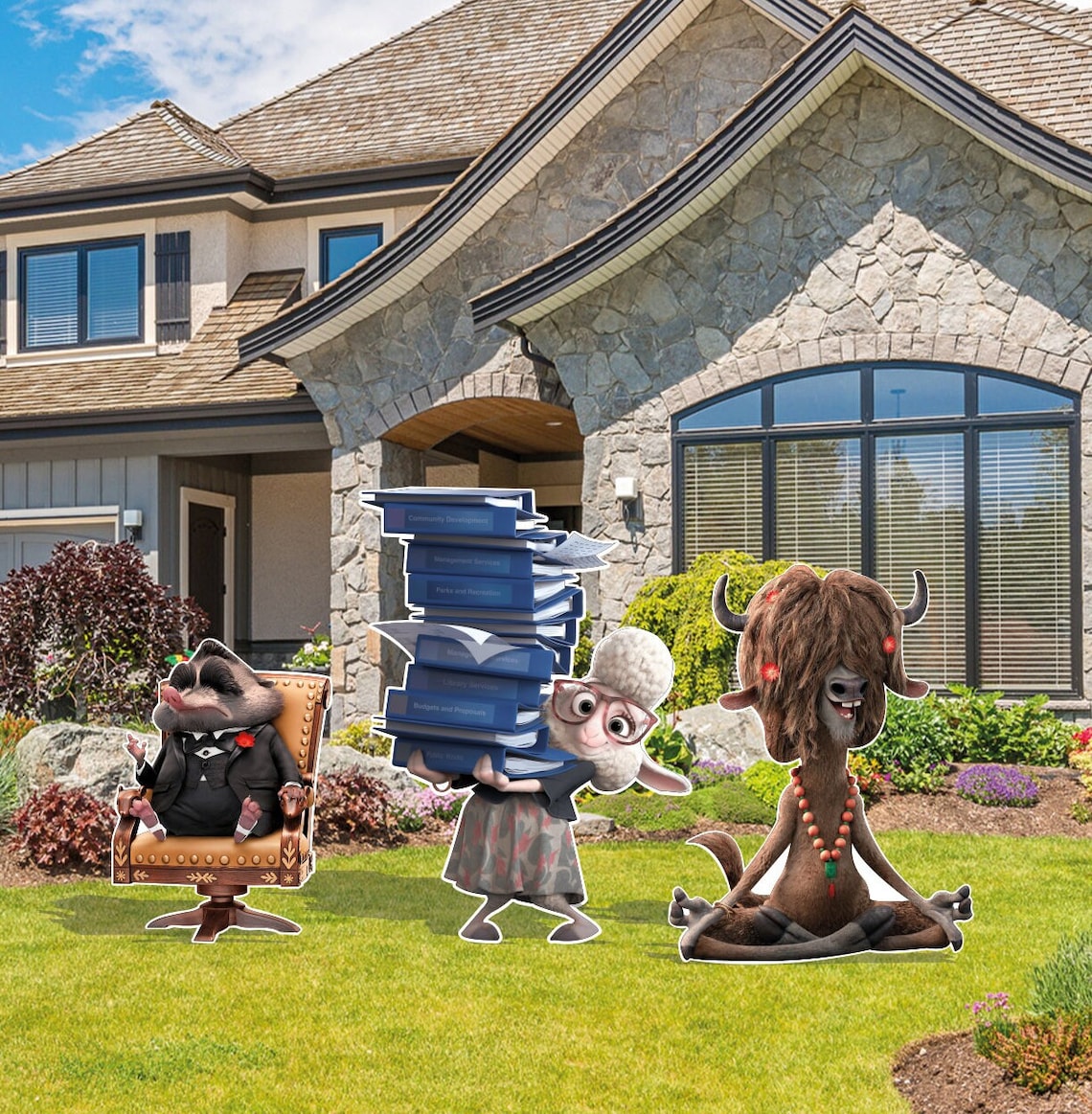 Zootopia Birthday Cutout and Yard Sign - Etsy