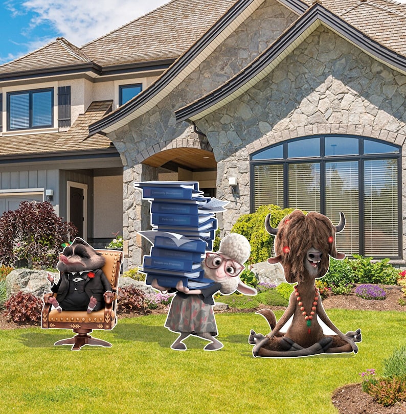 Zootopia Birthday Cutout and Yard Sign - Etsy