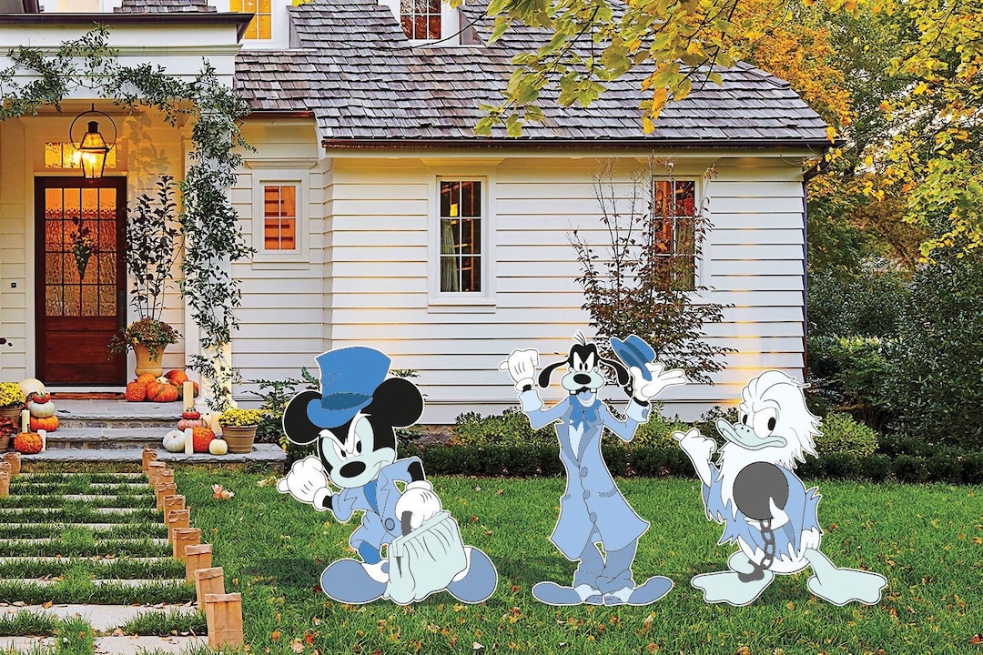 Mickey and Friends Haunted Mansion Halloween Cutout and Yard Sign - Etsy