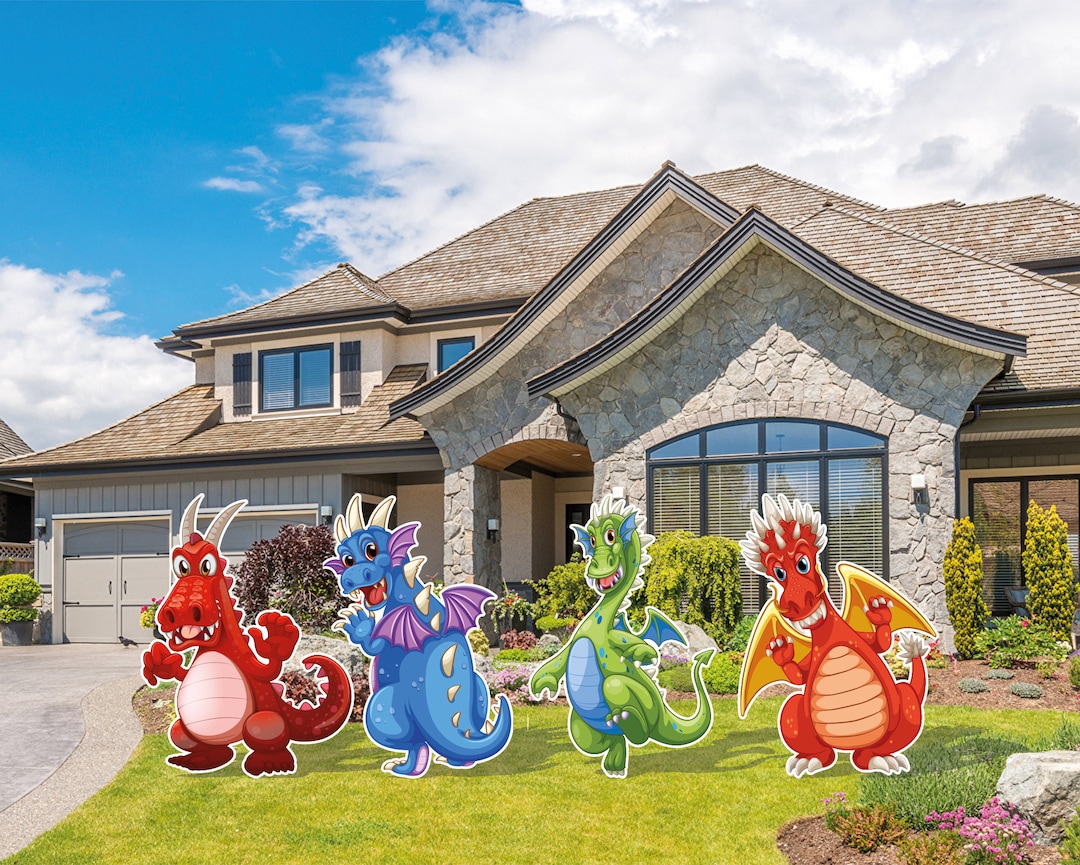 Dragons Cutouts and Yard Signs - Etsy