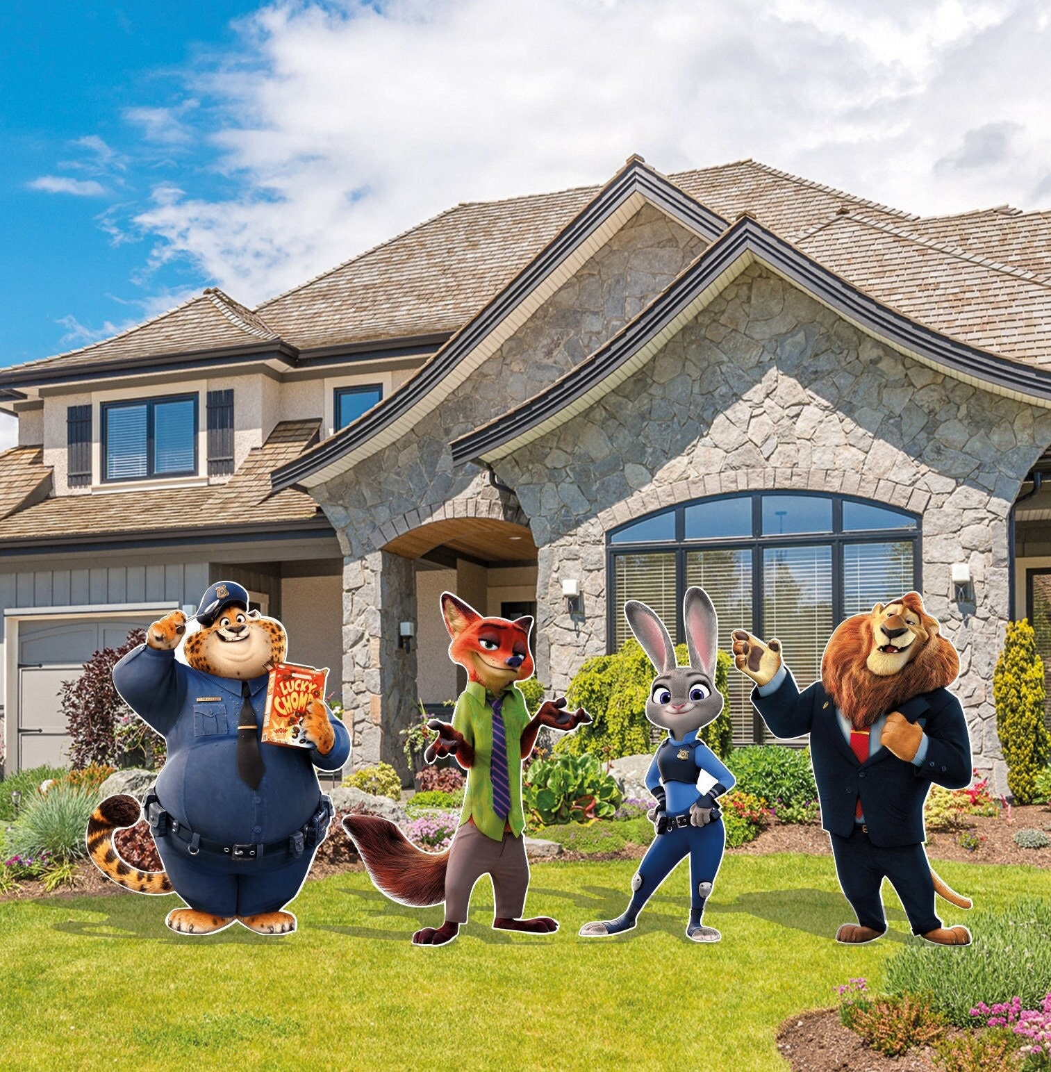 Zootopia Birthday Cutout and Yard Sign - Etsy