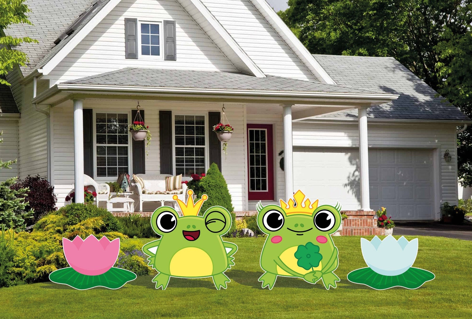 Frog Birthday Cutouts and Yard Signs - Etsy