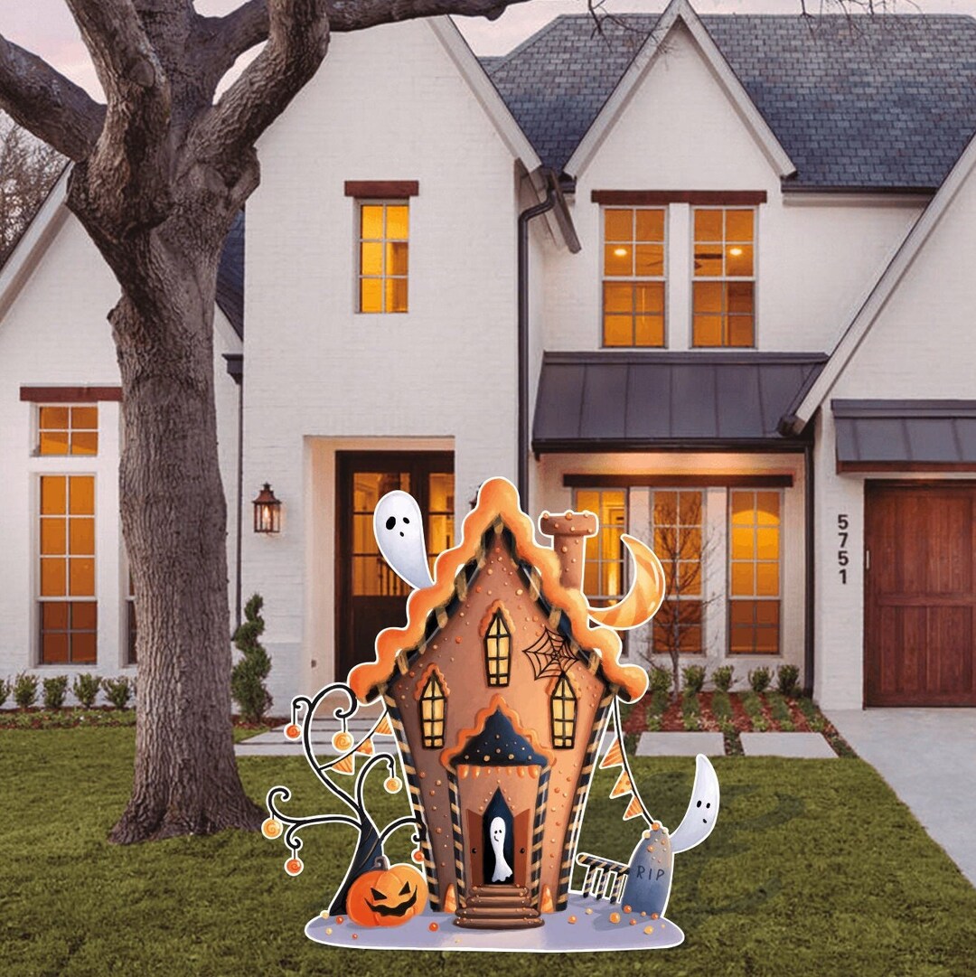 Halloween House Cutouts and Yard Signs - Etsy