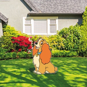 Lady and the Tramp Birthday Cutout and Yard Sign - Etsy
