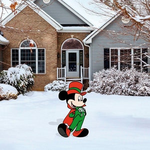 Mickey and Friends Christmas Cutout and Yard Sign - Etsy