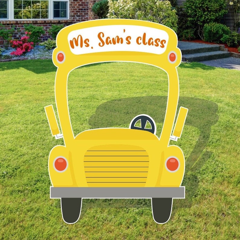 Back to School Personalized Yard Sign Photo Prop or Classroom Cut Out ...