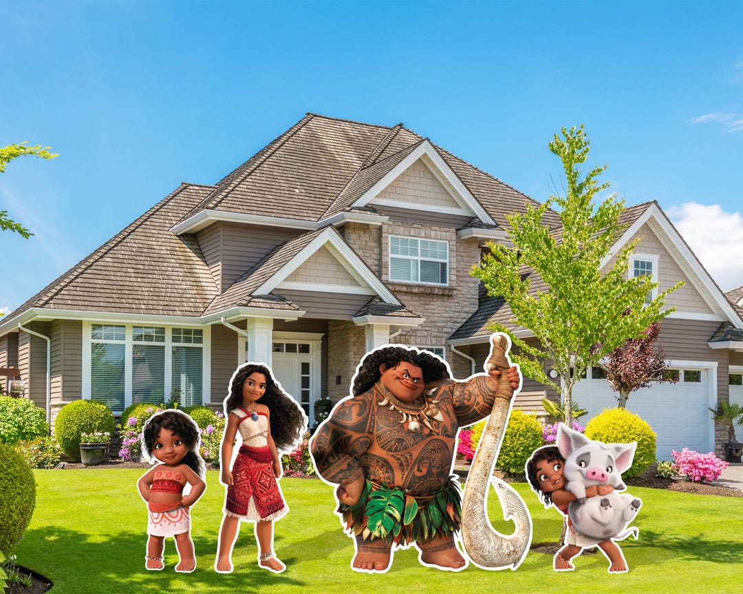 Moana 2 Birthday Cutouts and Yard Signs - Etsy