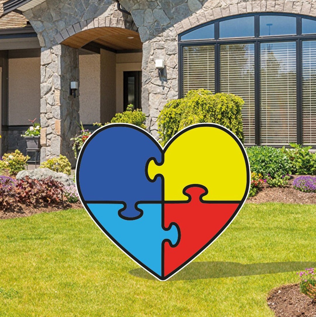 Autism Awareness Cutouts and Yard Signs - Etsy