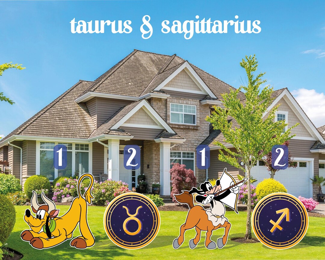 Mickey & Friends Horoscope Cutout and Yard Sign - Etsy