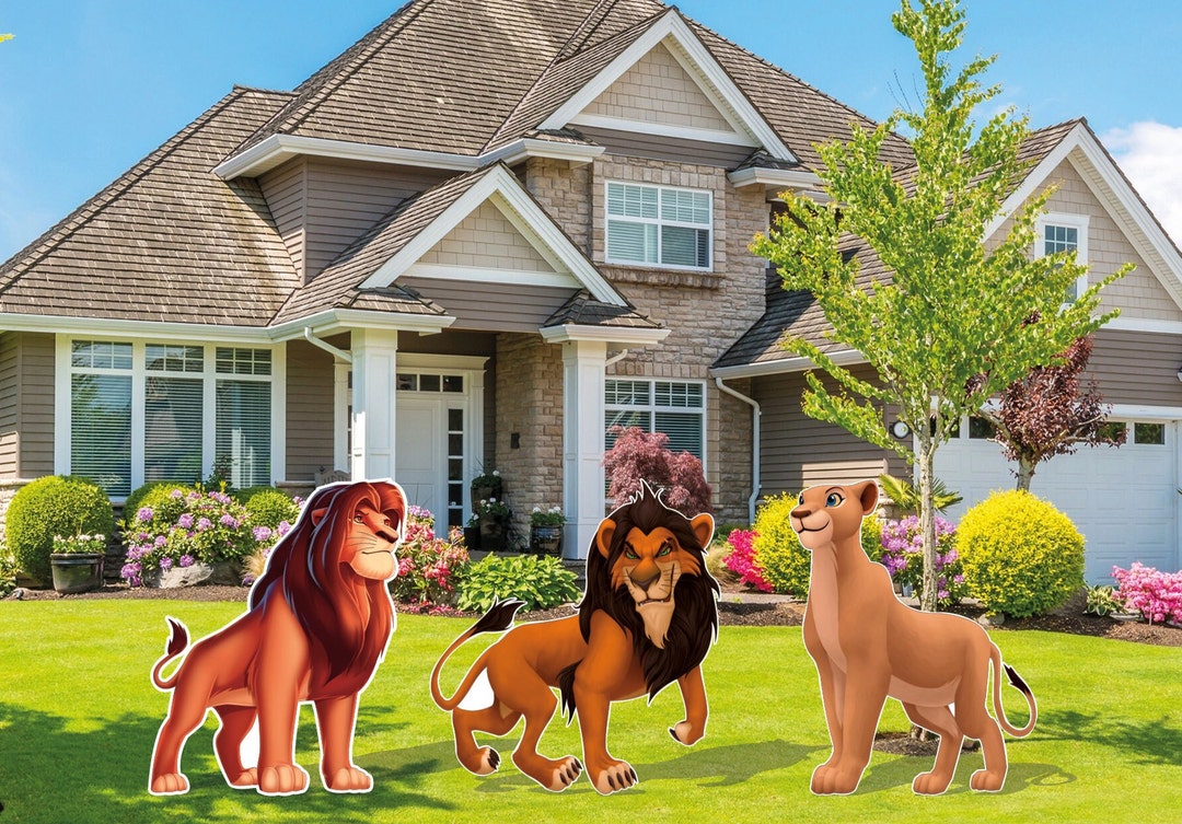 Lion King Cutouts and Yard Signs - Etsy