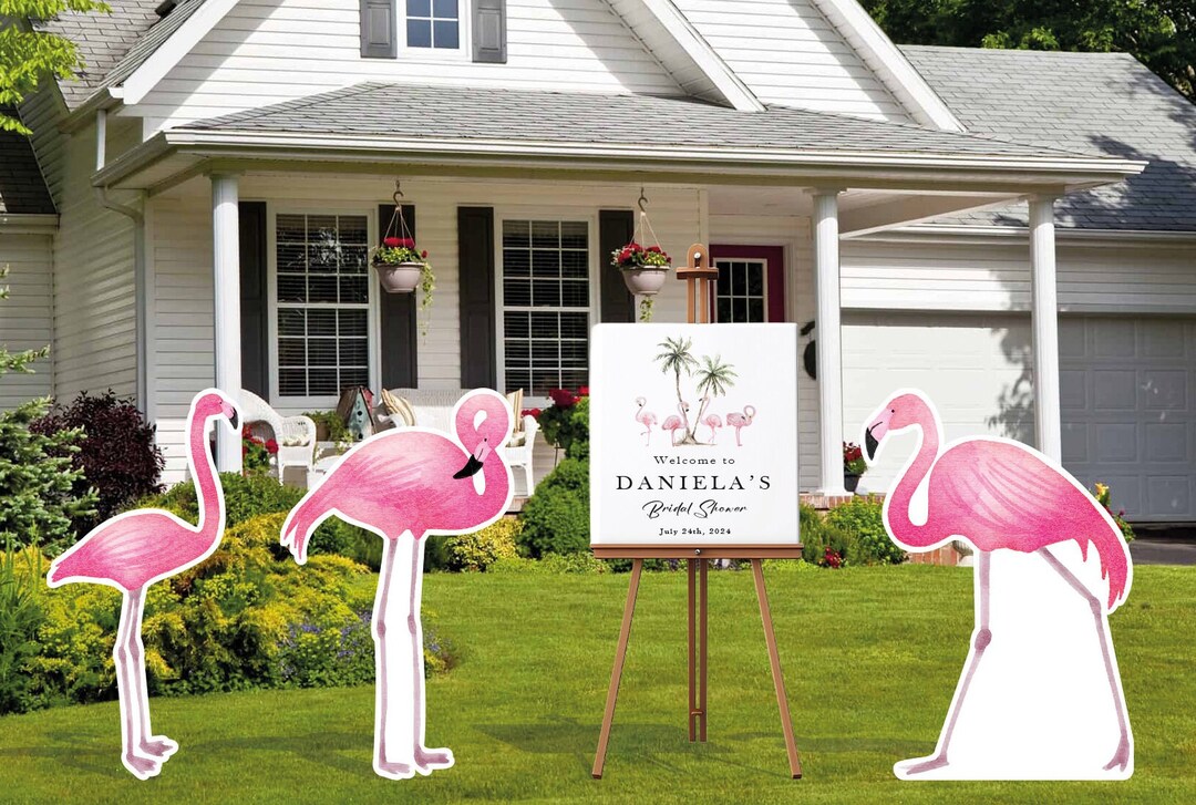 Flamingos Cutouts and Yard Signs - Etsy