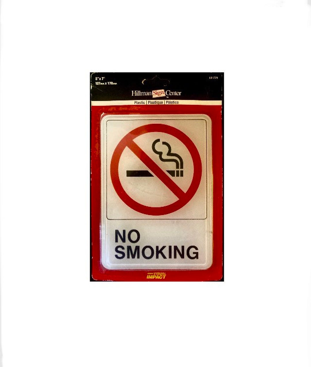 NO SMOKING Sign hillman Sign Center Self-adhesive - Etsy