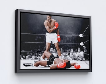 Muhammad Ali Knockout Poster - Etsy