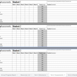 EDITABLE Homeschool Assessment Progress Report With Resource List ...