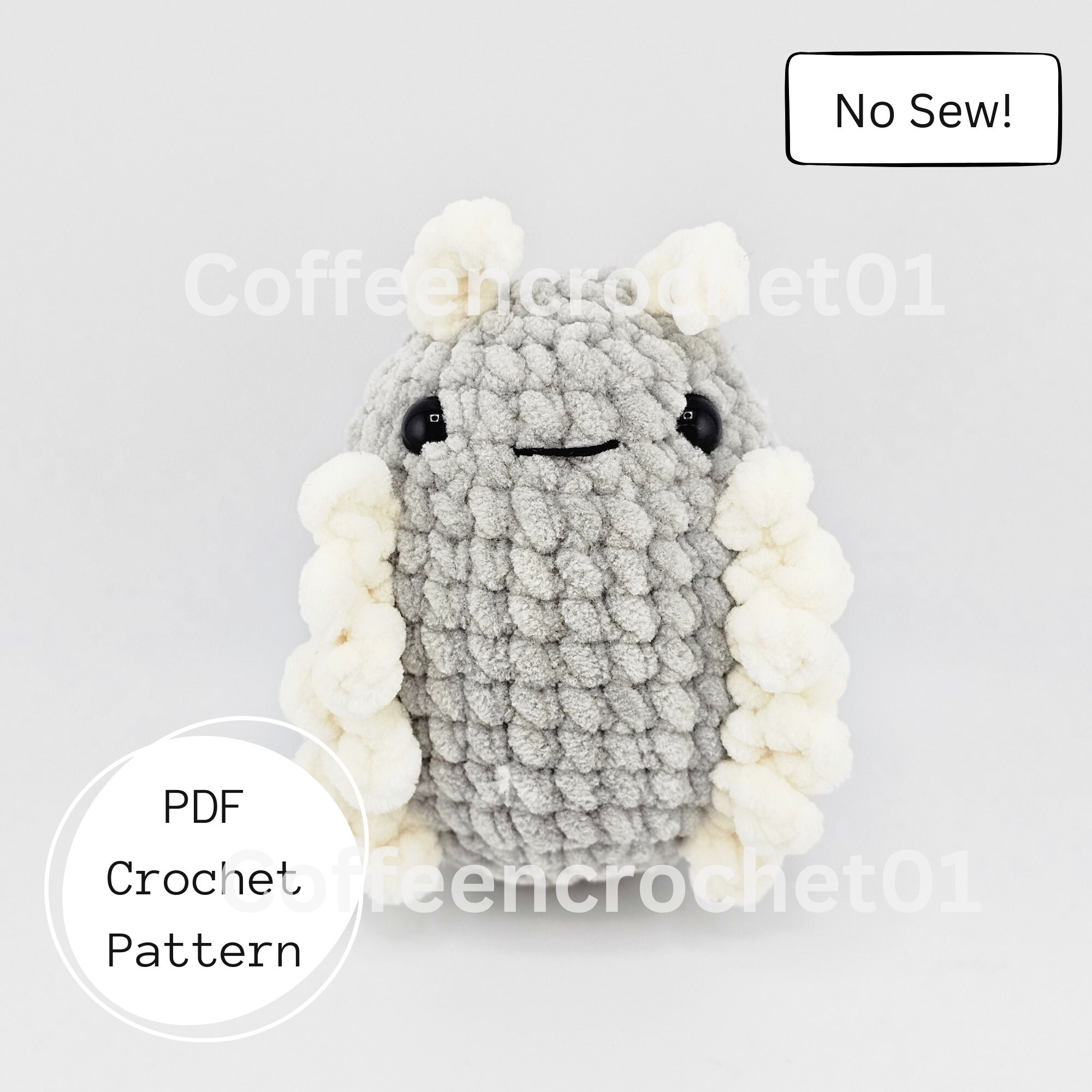 No Sew Roly Poly Crochet Pattern: Amigurumi Beginner Tutorial (PDF ...