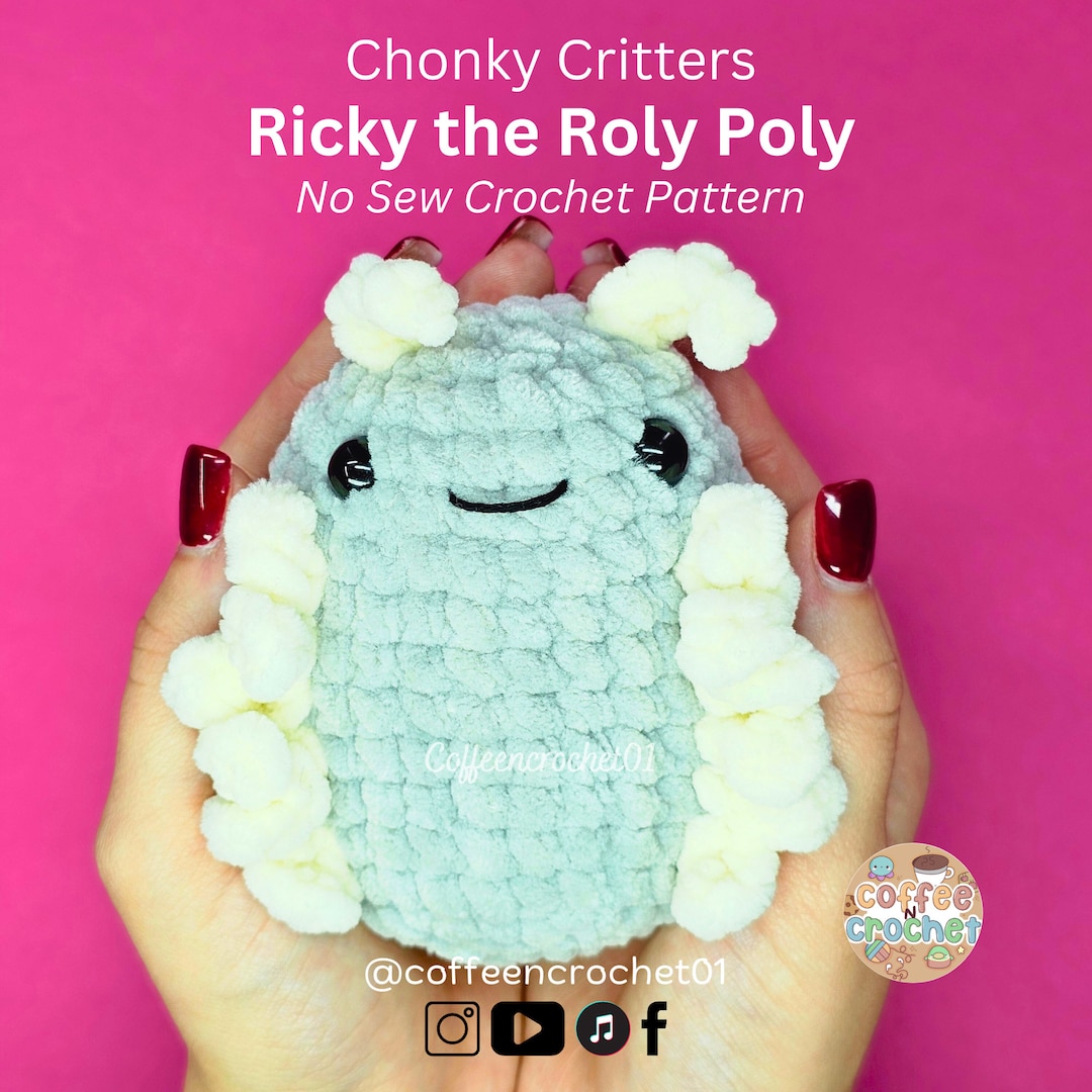 No Sew Roly Poly Crochet Pattern: Amigurumi Beginner Tutorial (PDF ...